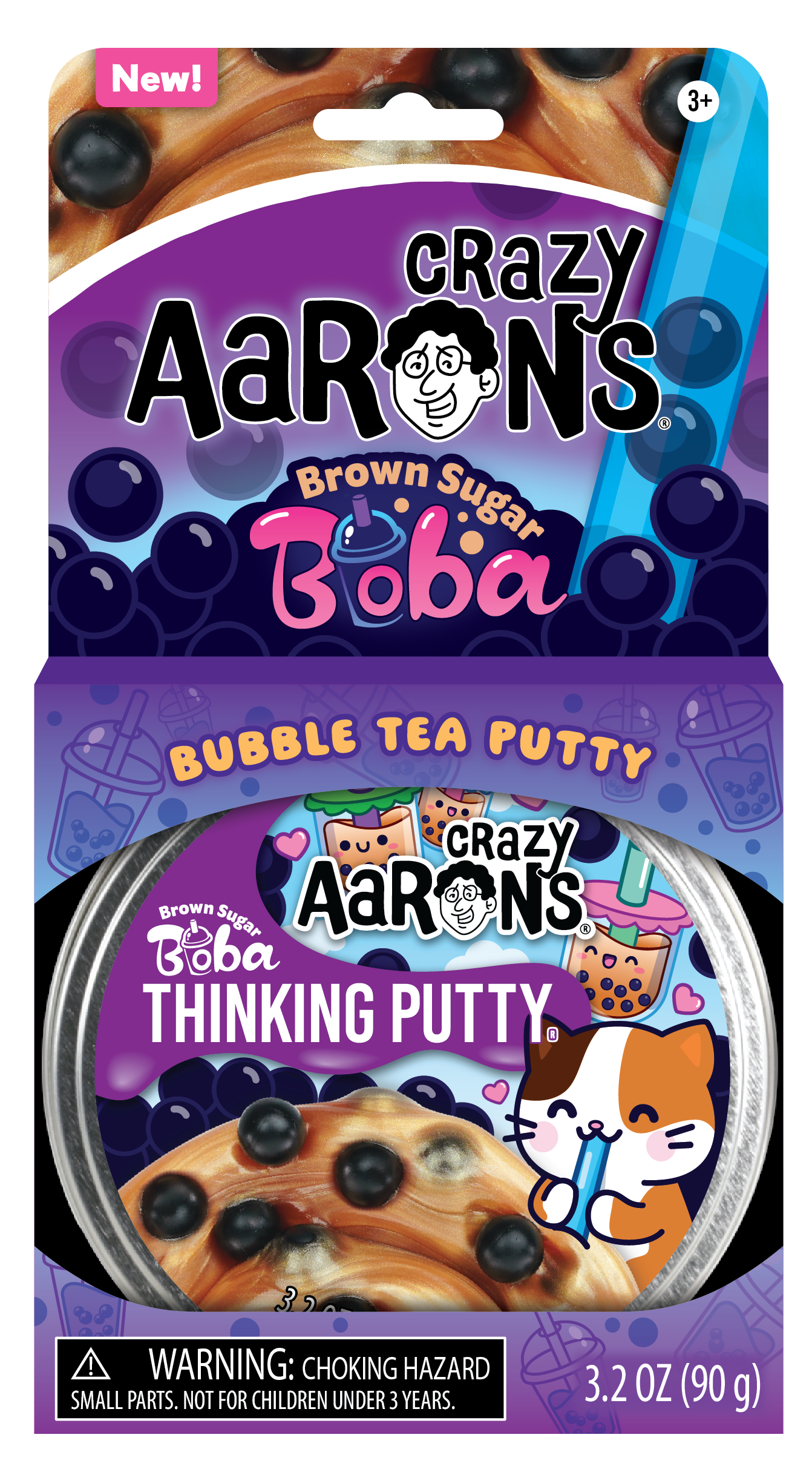 Thinking Putty Tin - Brown Sugar Boba 4" | Crazy Aarons – The Curious Bear Toy & Book Shop