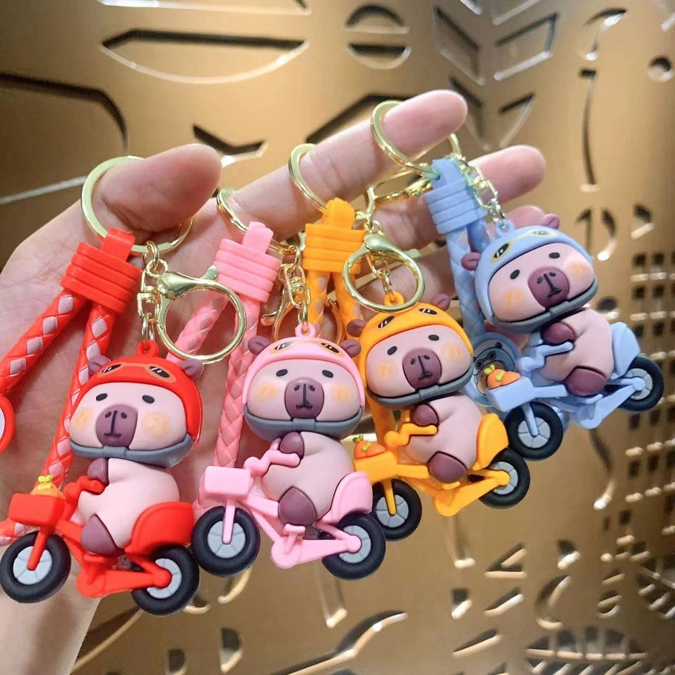 Capybara Scooter Key Charm – The Curious Bear Toy & Book Shop
