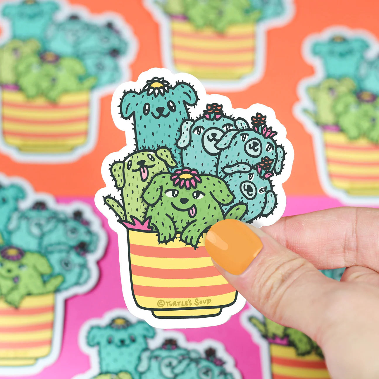 Cactus Pups Vinyl Sticker – The Curious Bear Toy & Book Shop