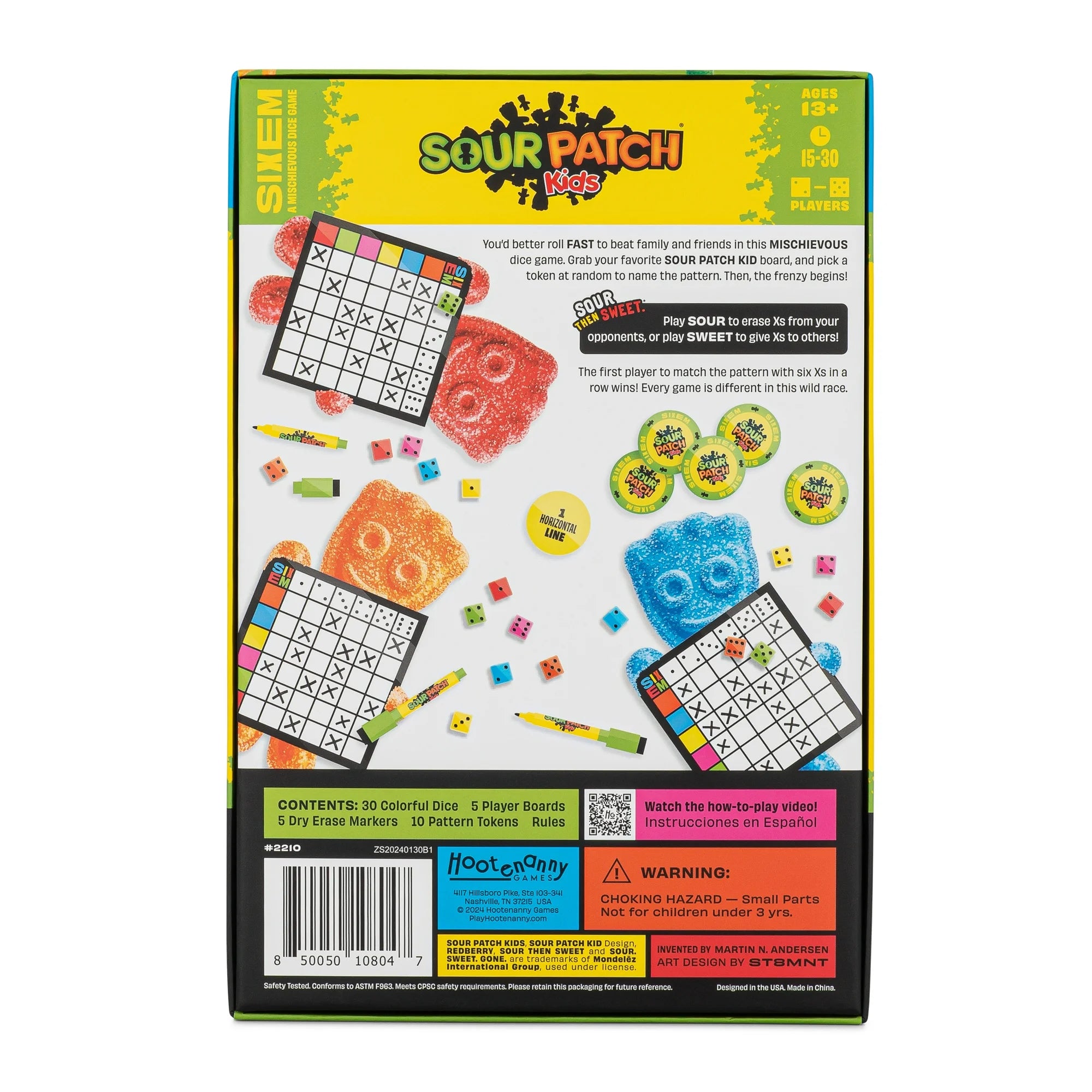 SIXEM Sour Patch Kids | Hootenanny Games – The Curious Bear Toy & Book Shop